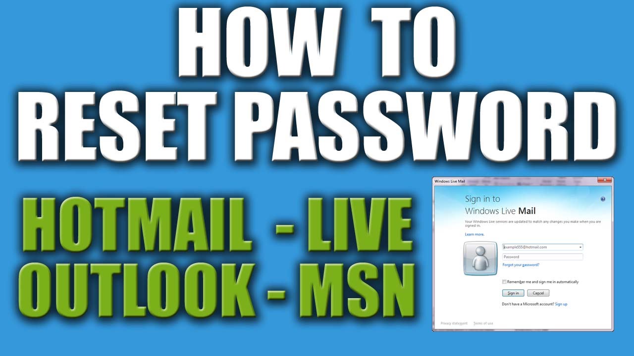 How To Reset Hotmail Account Password 2016 YouTube how-to-reset-hotmail-account-password-2016-youtube