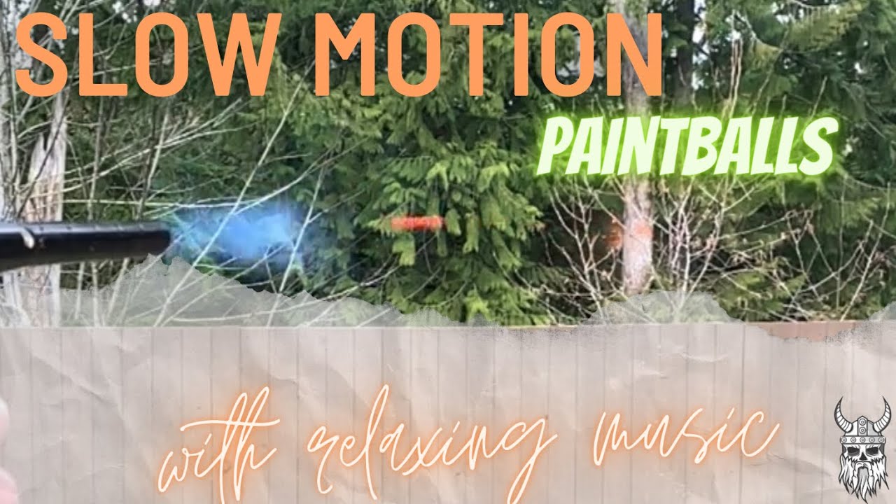 Slow Motion Paintballs in Flight - YouTube