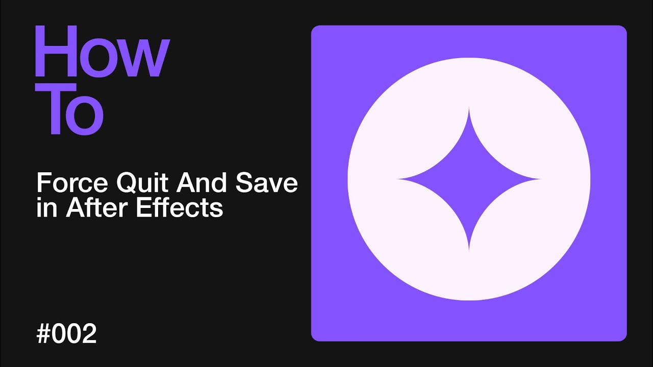 After Effects Crashed? Save Your Work with THIS Secret Mac Trick! - YouTube