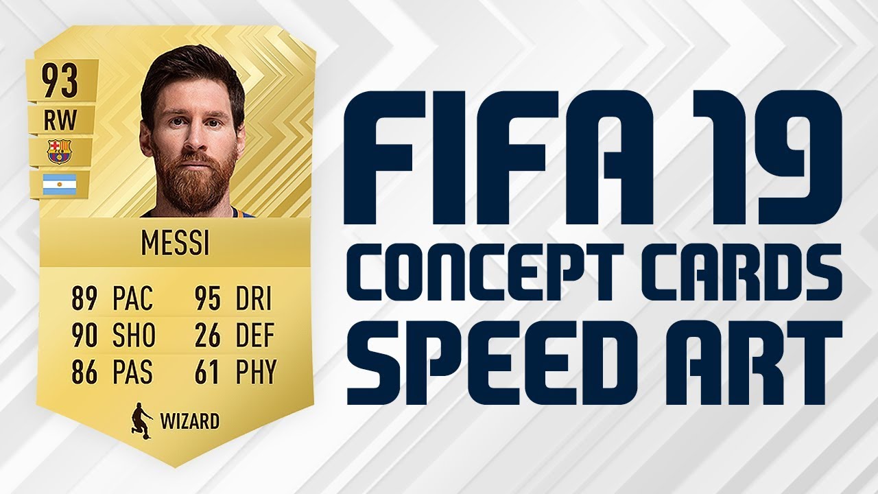 FIFA 19 Ultimate Team Concept Card Speed Art - YouTube