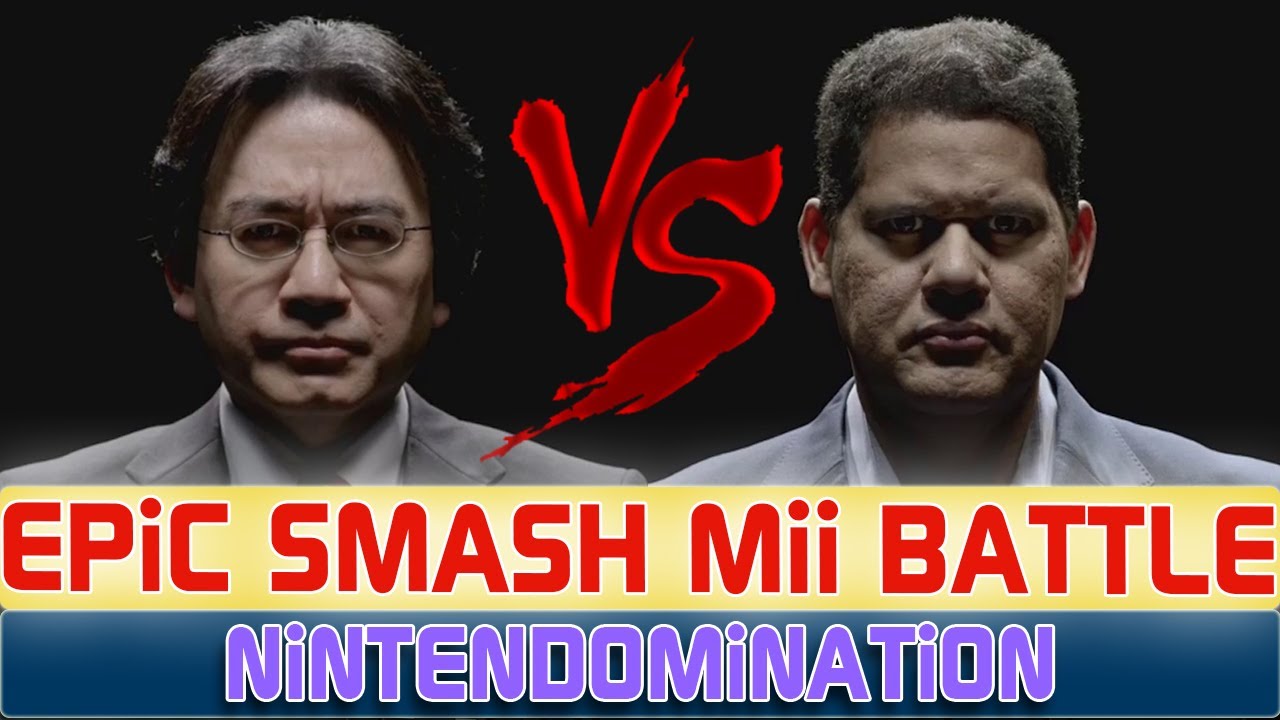 IWATA VS. REGGIE - EPiC SMASH BROS. Mii BATTLE!!! - YouTube