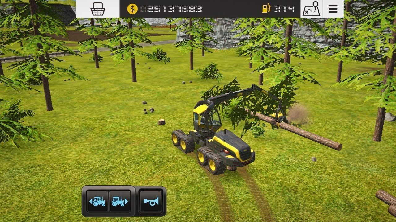 transport forestry& cutting trees with forestry || farming simulator 16 ...