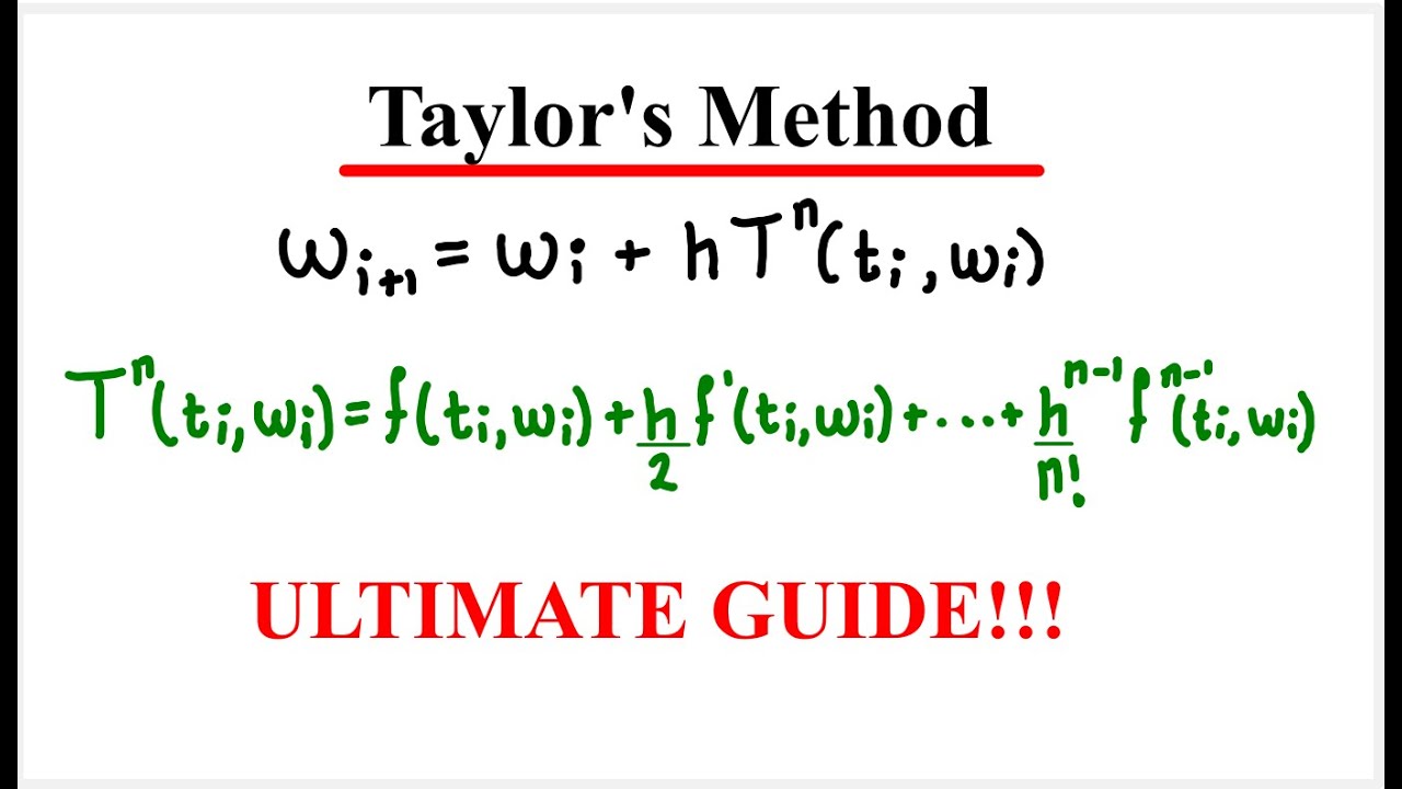 Master Taylor's Method in 11 Minutes! | Solve IVPs Like a Pro - YouTube