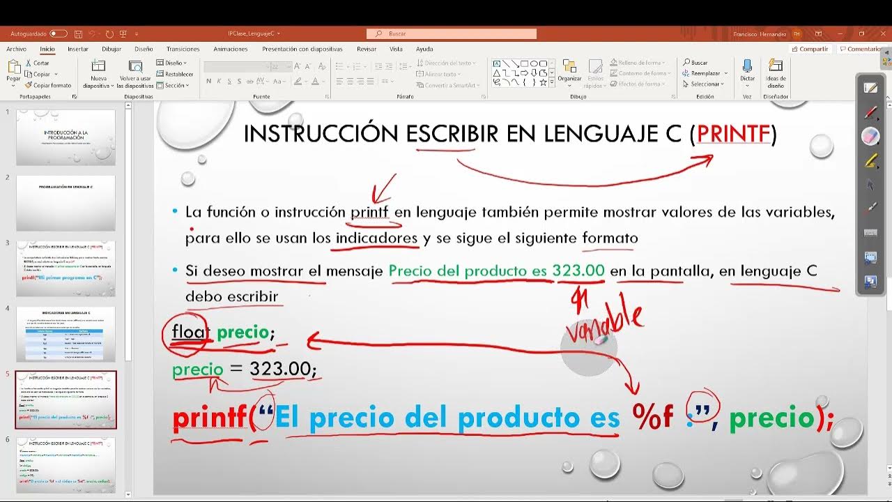 Lenguaje C Uso de printf y scanf teoría y práctica solicitar ingresar ...