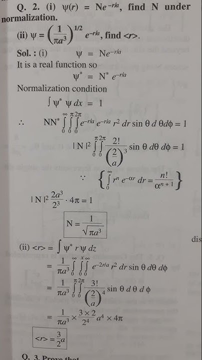 QUANTUM PHYSICS MOST IMPORTANT PROBLEMS WITH SOLUTIONS. CSIR-UGC,NET/JRF/GATE/JEST/SET/IIT JAM ...