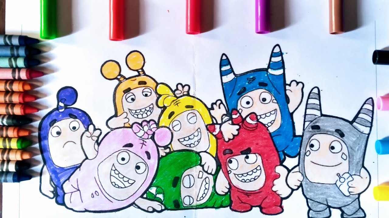 Let's color Oddbods | coloring and fun 😊| - YouTube