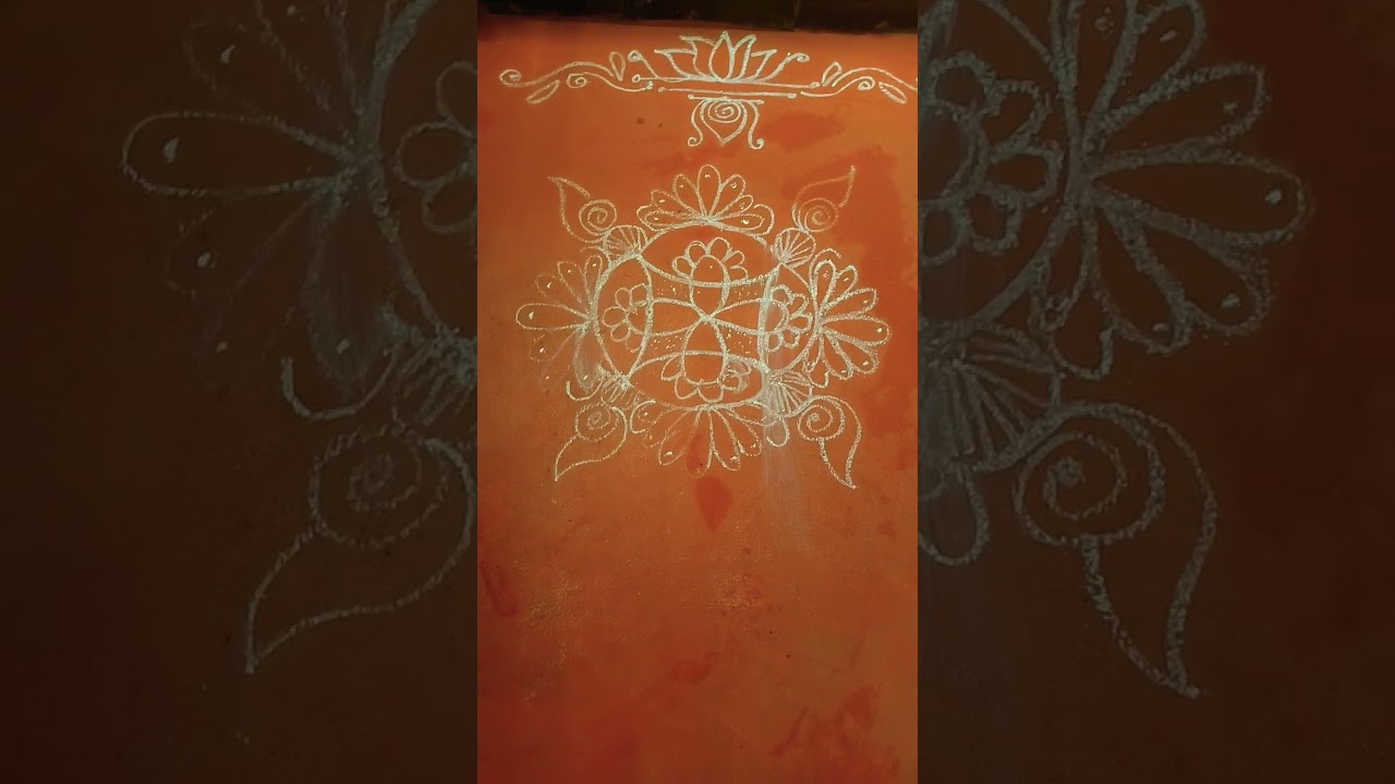 simple kolam easy to put - YouTube