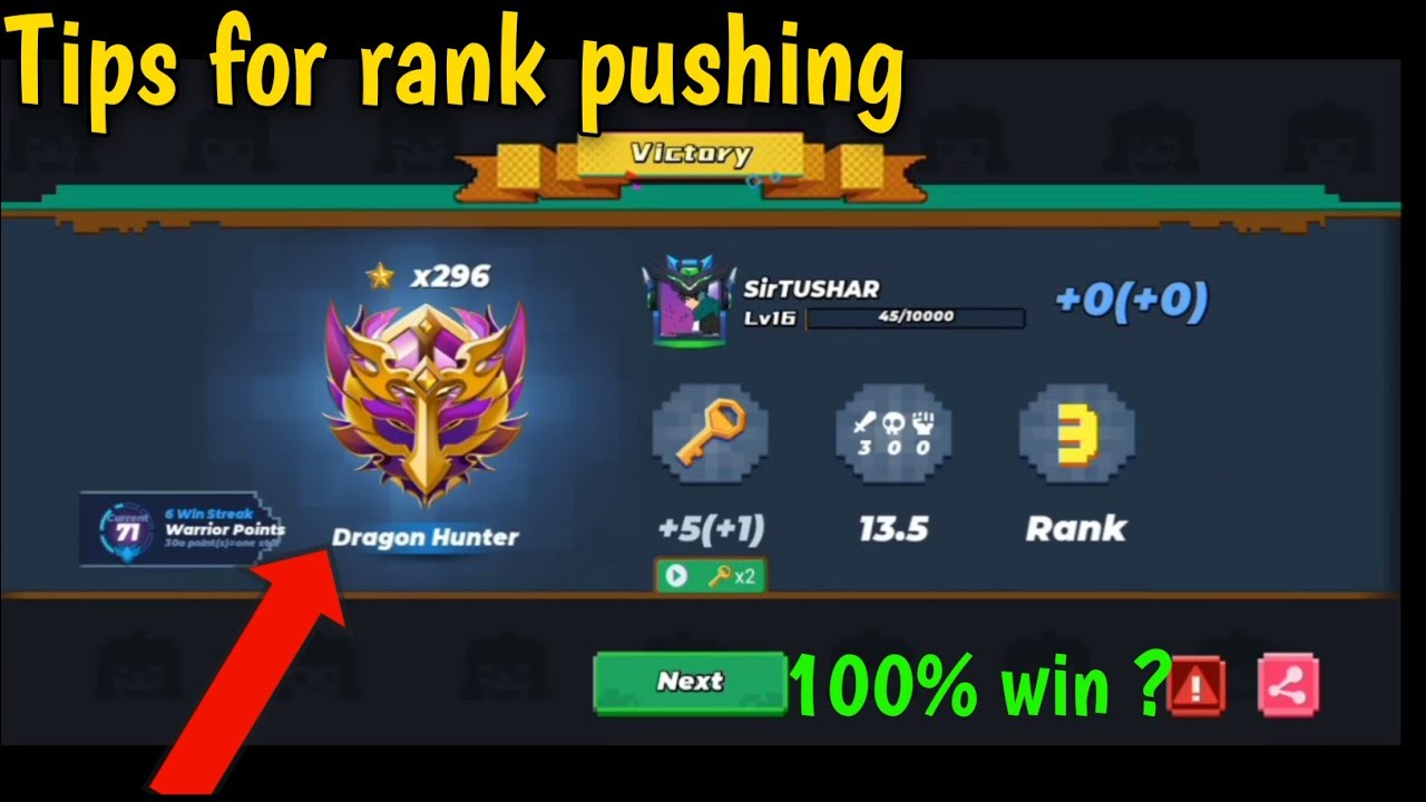 Rank mode tips and tricks to rank up faster 👍🏻 in Bedwars - BlockmanGo ...