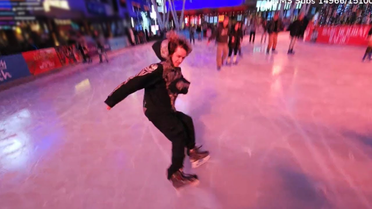 Bepsy FLEXES His Ice Skating SKILLS! - YouTube