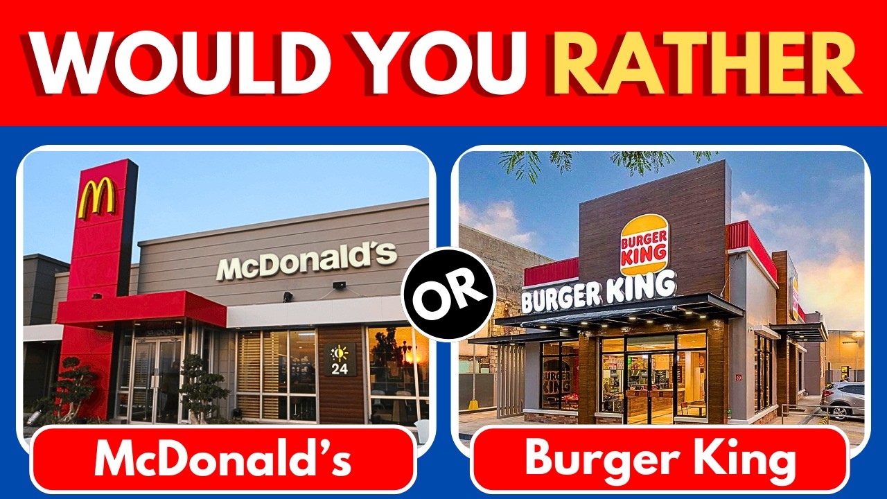 Would You Rather...! Fast Food Restaurants Edition 🍟🍕 - YouTube