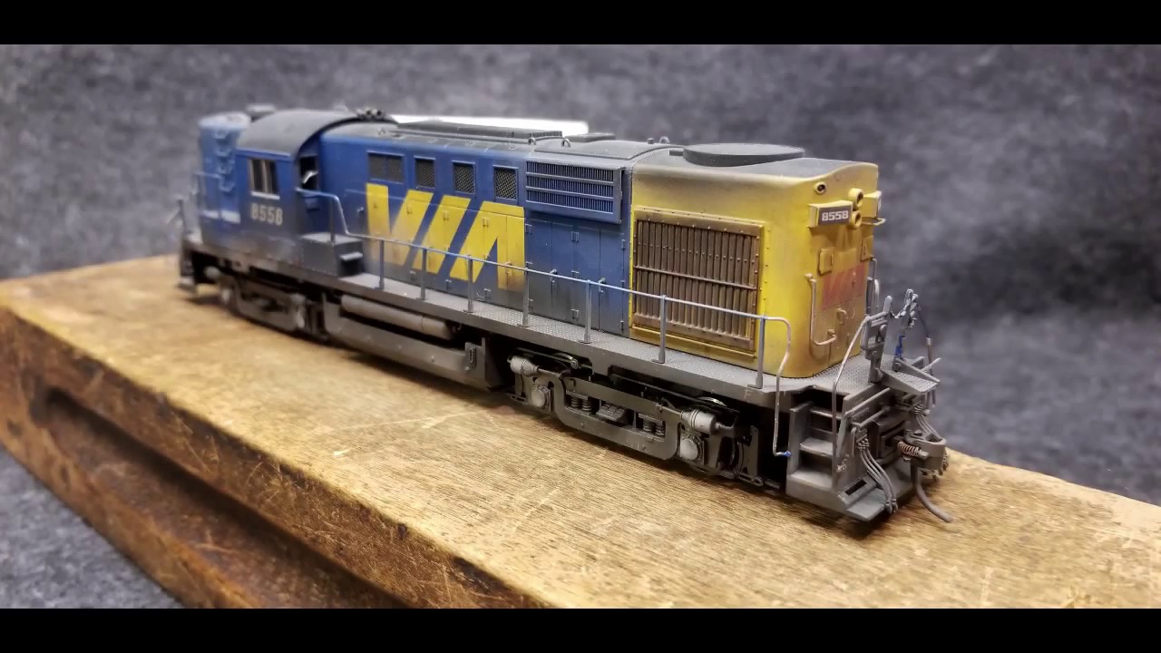 VIA Rail RS-10 8558 Proto 1000 HO Scale - YouTube