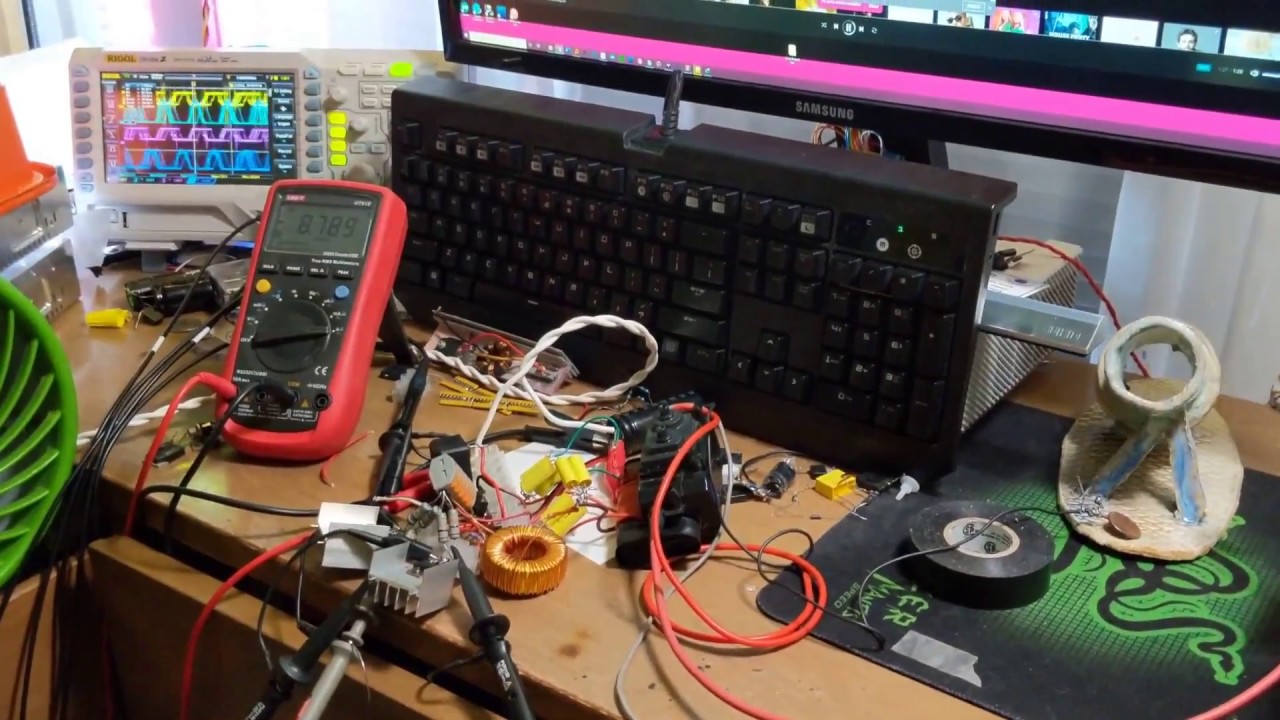 450W ZVS flyback transformer driver - YouTube