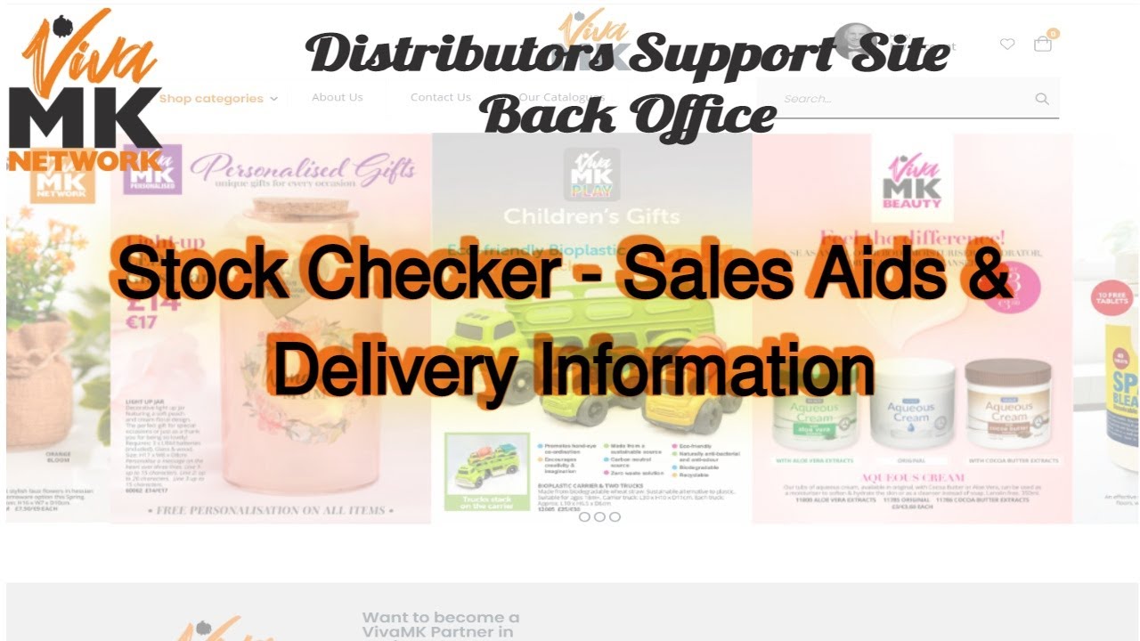 How to find the Stock Checker, Sales Aids & Delivery Information - YouTube