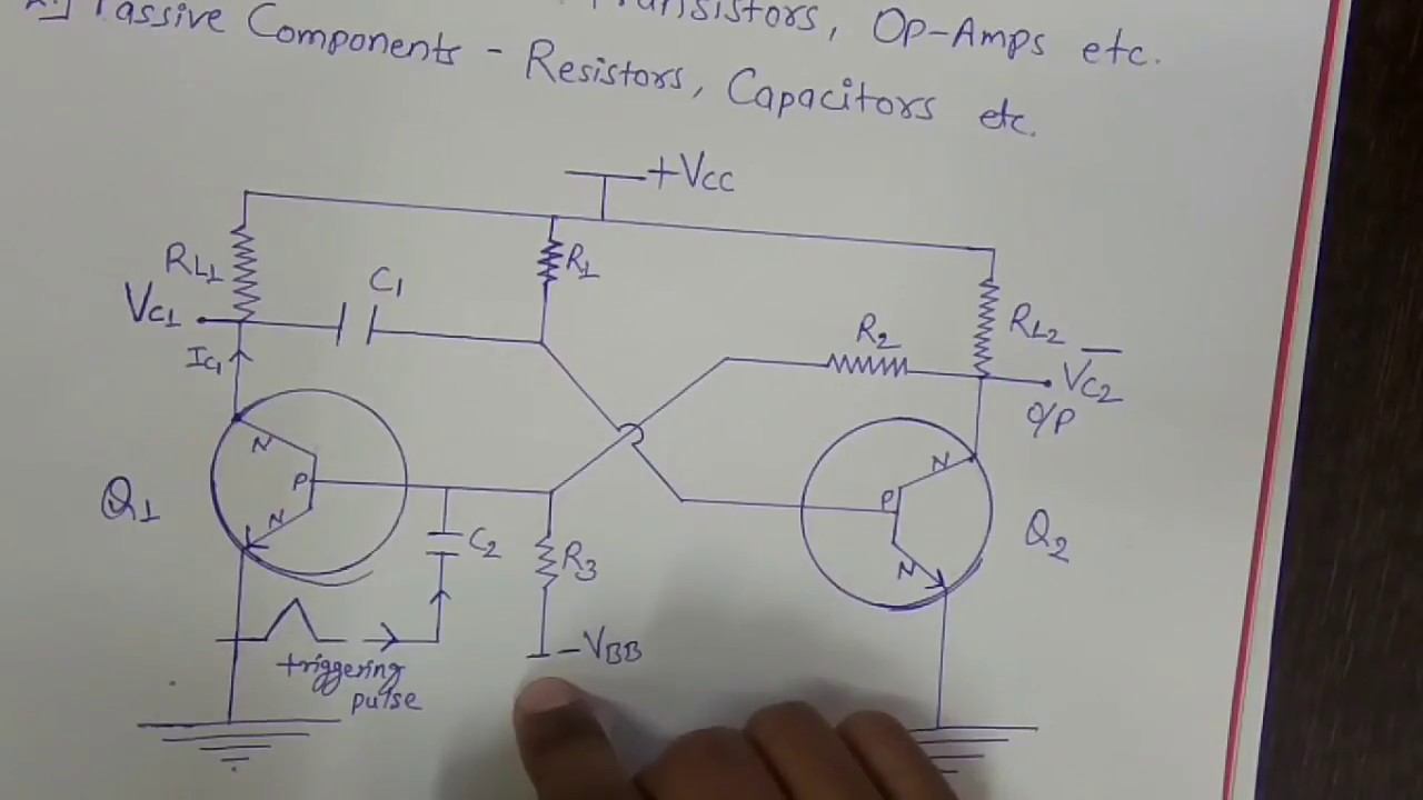 Monostable multivibrator - YouTube