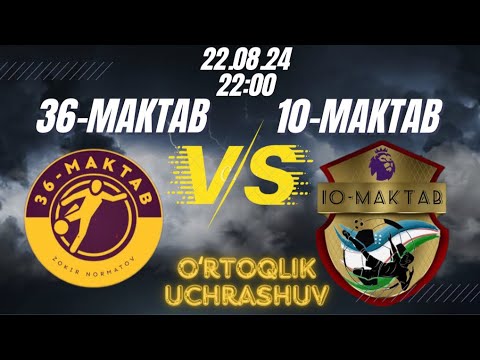 Oʻrtoqlek oʻyin. 36-maktab vs. 10-maktab - YouTube
