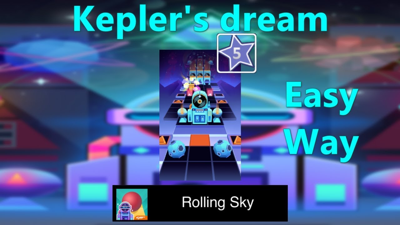 Rolling Sky Level 48 - Kepler's dream - 100% Completed - Easy Way - YouTube