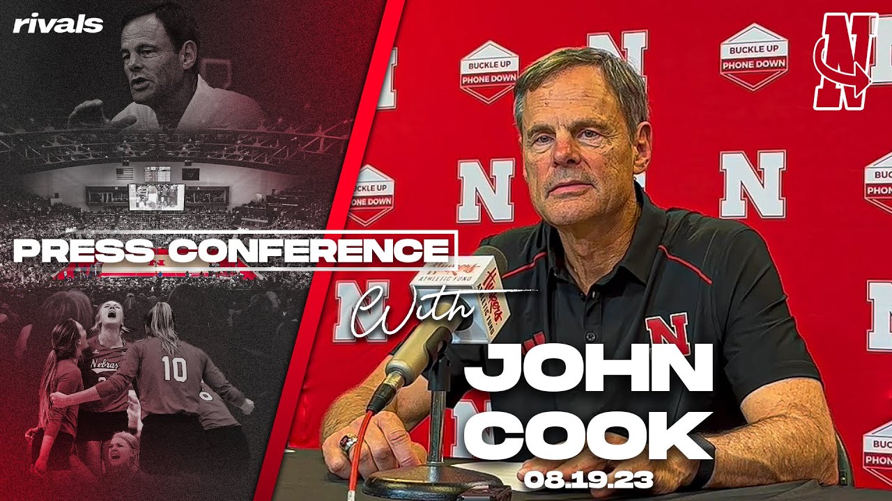 Nebraska Volleyball: John Cook Red-White post-game interview (August 19 ...