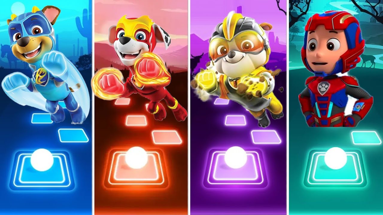 Paw Patrol Mighty Pups Team - Super Chase 🆚 Super Marshall 🆚 Super ...