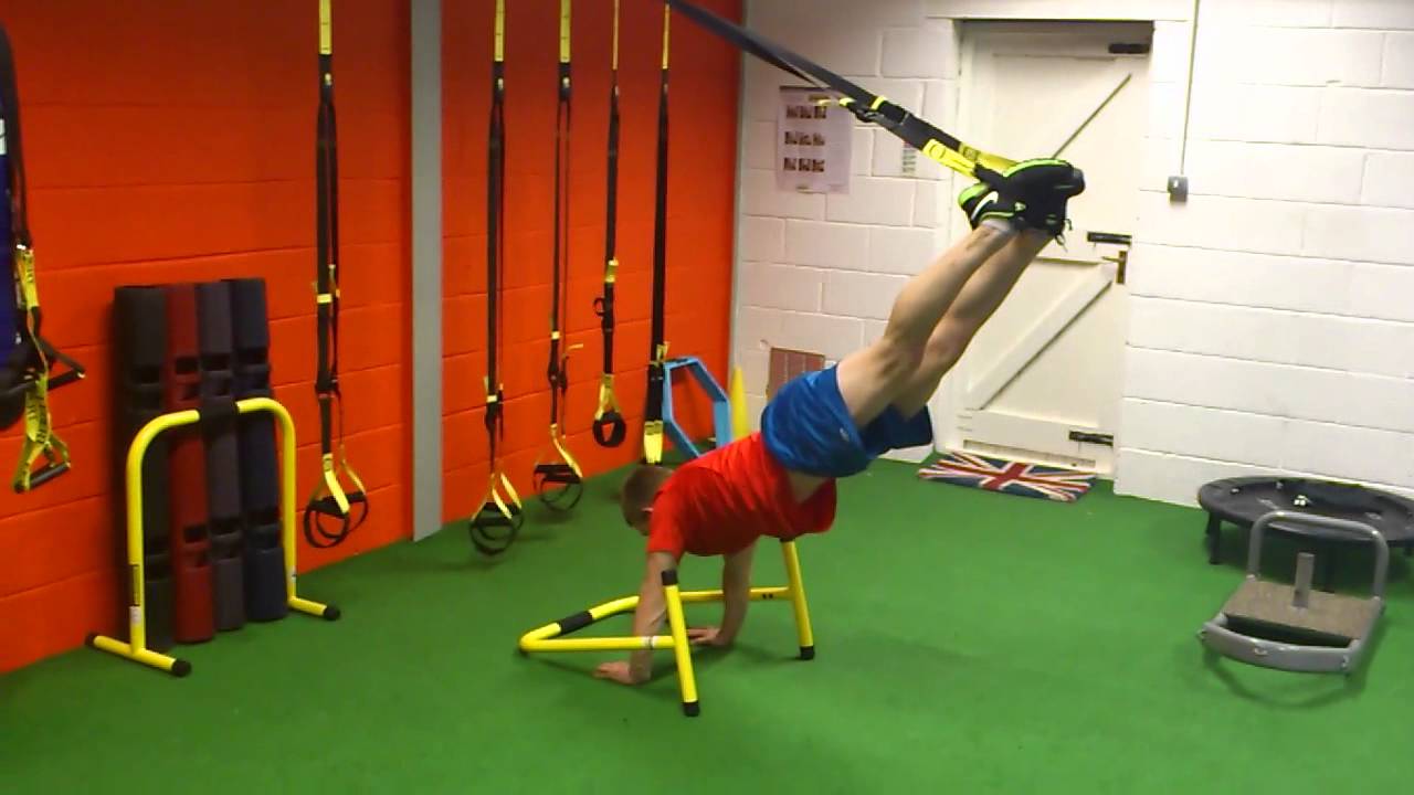 Lebert Fitness Equalizer With TRX -HandStand Press UP - YouTube