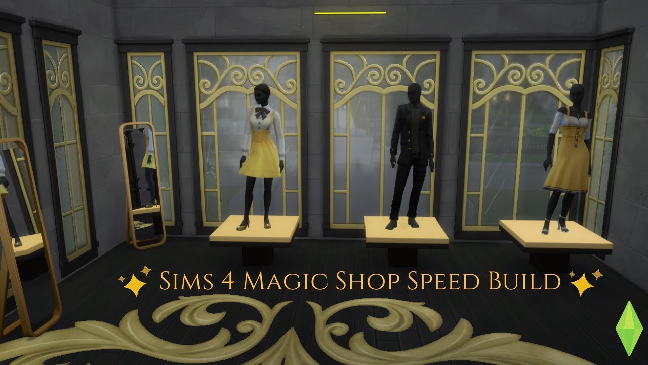 Sleek & Stylish Magic Shop | Potions, Wands, & Witch Wear 🔮🪄| Sims 4 ...