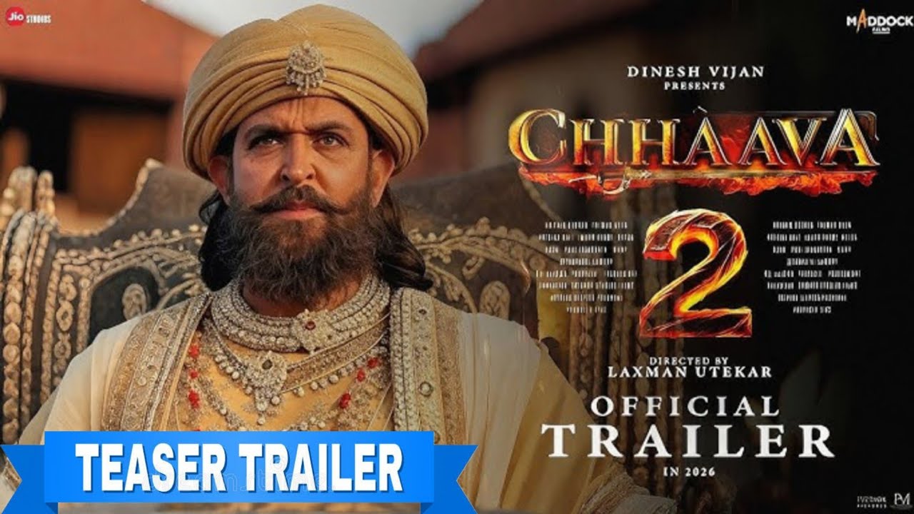 Chhaava 2 - Official Trailer | Vicky Kaushal | Hrithik Roshan | Ranveer ...