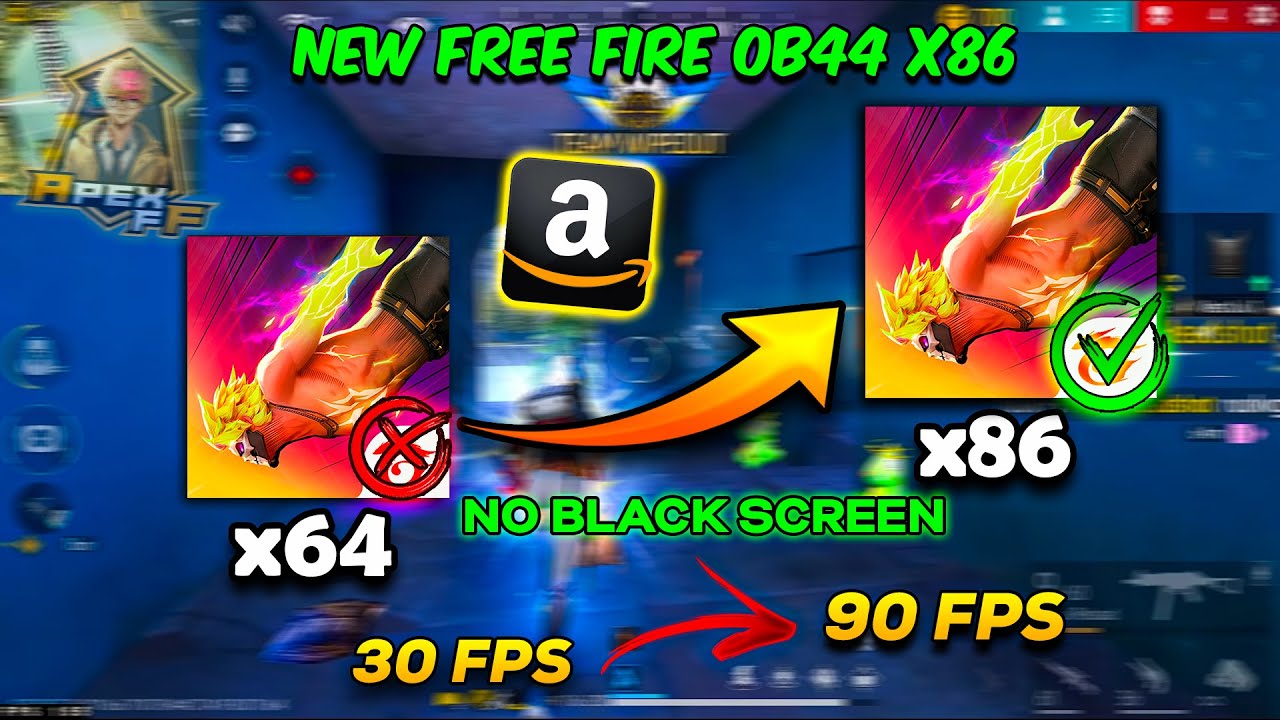 NEW AMAZON FREE FIRE OB45 SUPER OPTIMIZED | FREE FIRE X86 | FIX LAG ...