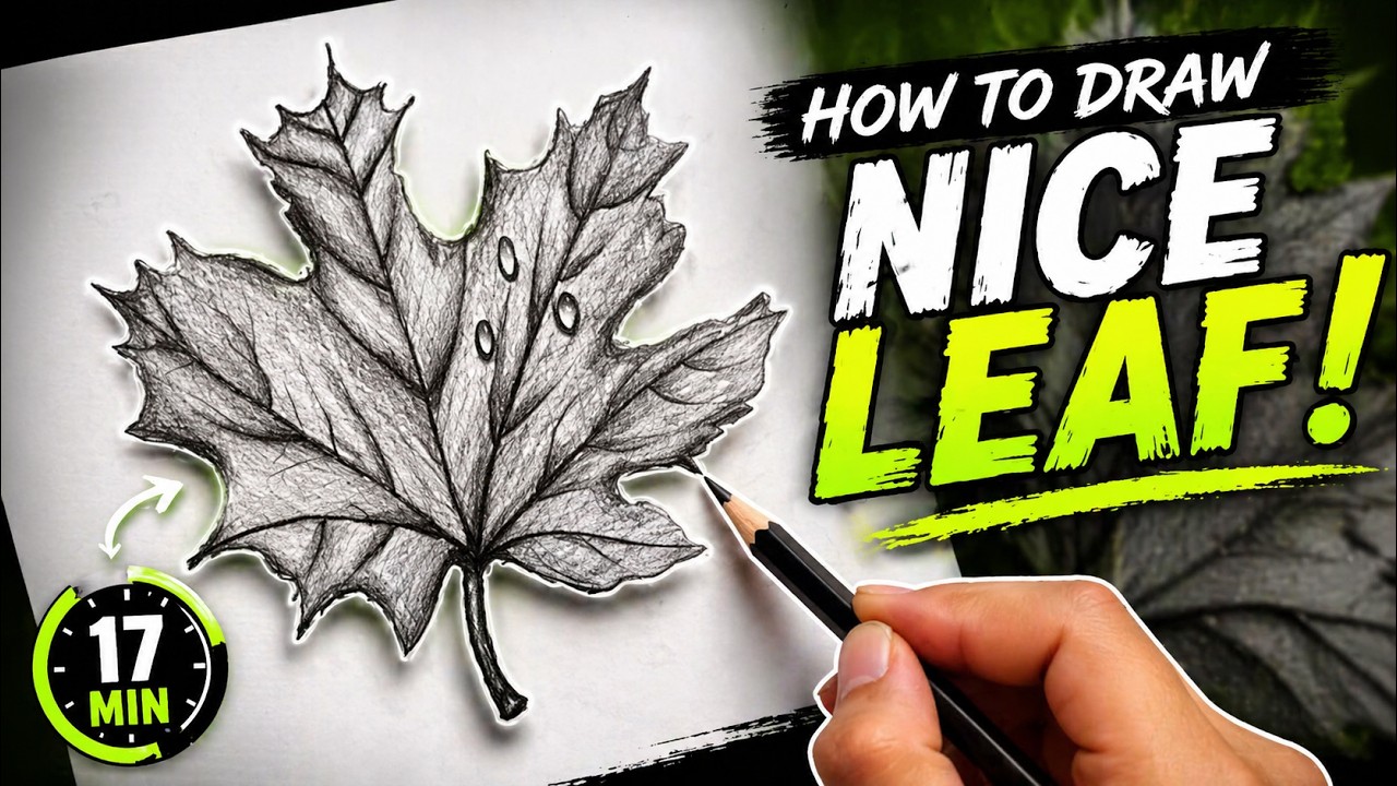 How to Draw a Nice Leaf with Pencil #art #painting #drawing #sketch # ...