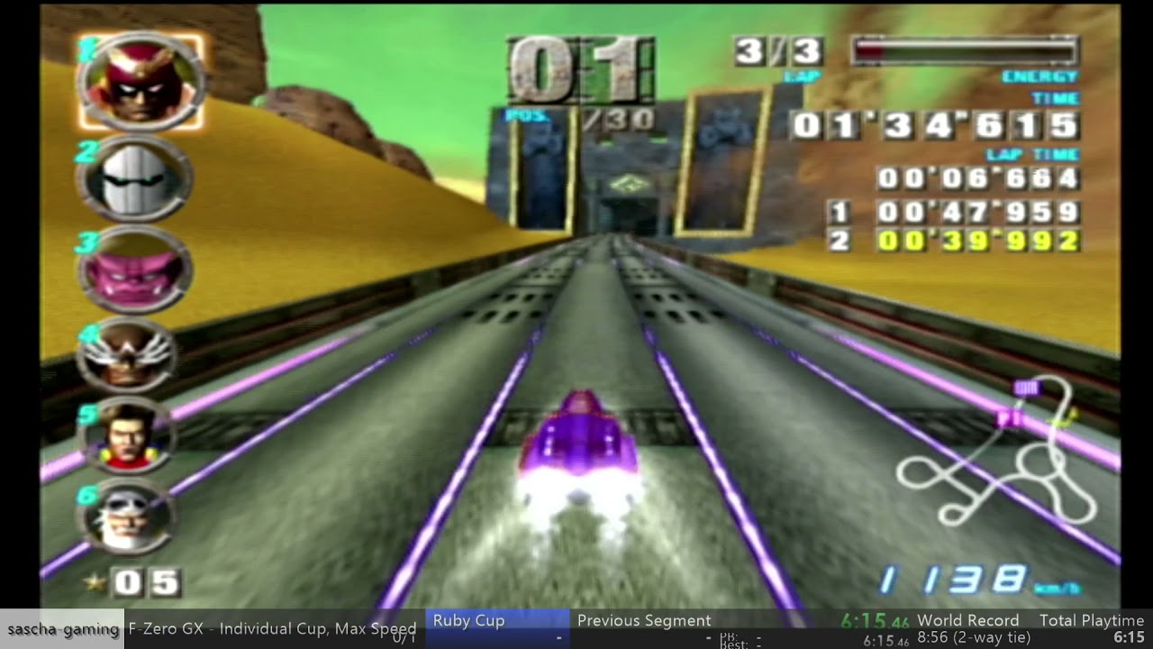 SPEEDRUN | F-Zero GX | Ruby Cup in 13min:58sec (original hardware) - YouTube