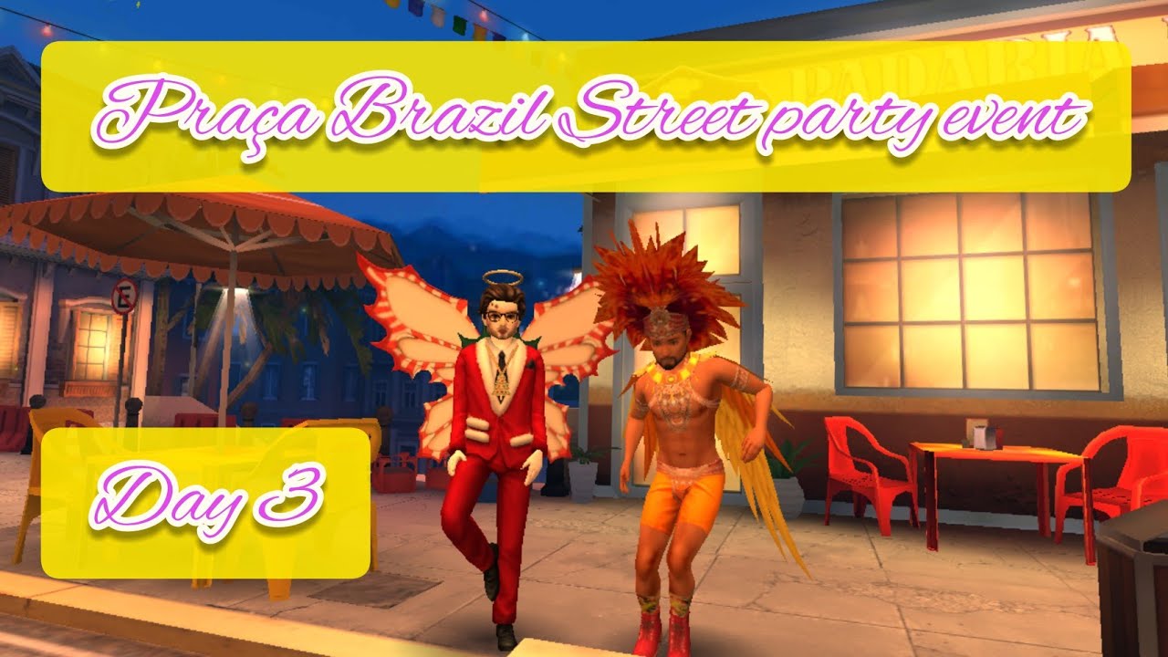 Praça Brazil Street party event in Avakin life | Day 3 | Flash back ...