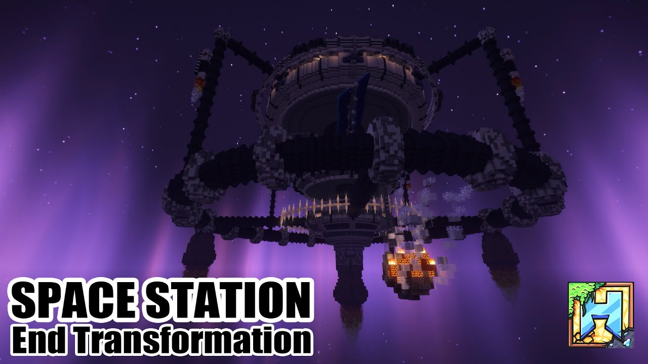 Minecraft Space Station - End Transformation on the Hexacomb SMP - YouTube