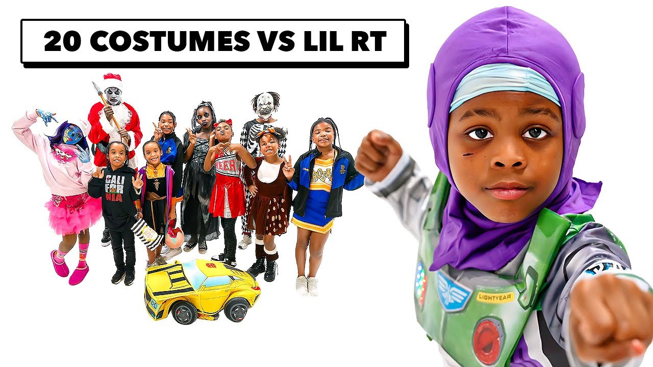20 COSTUMES VS 1 RAPPER: LIL RT - YouTube