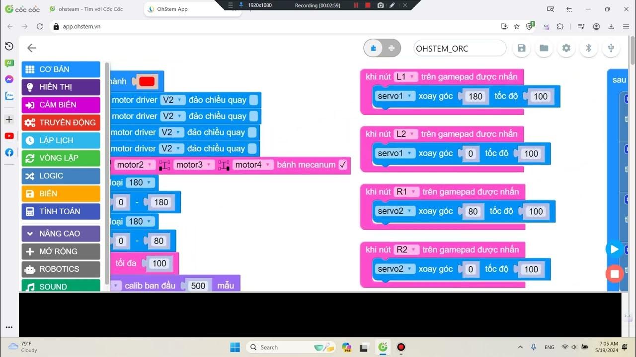 Cách viết Code đơn giản nhất cho Robocon khi thi đấu - YouTube