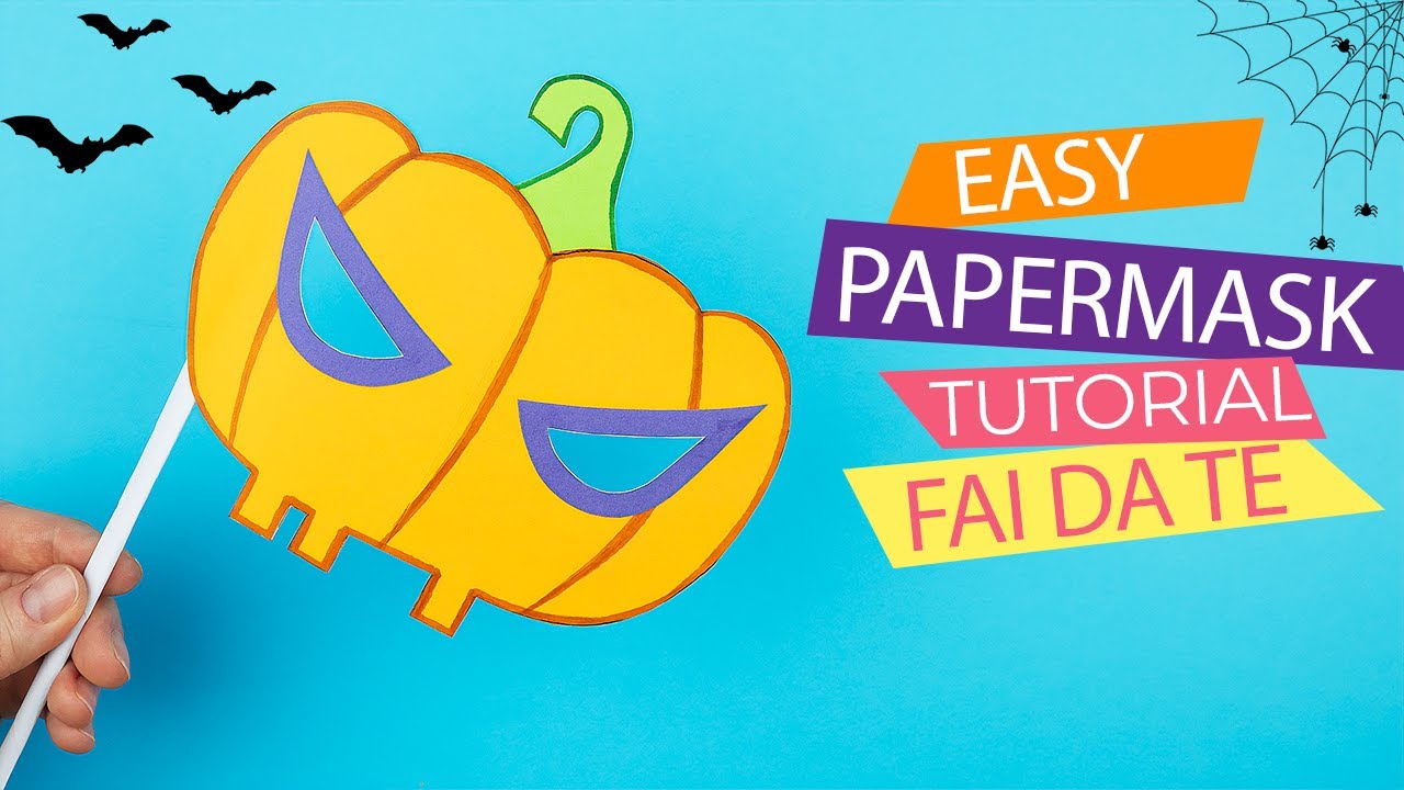 DIY Halloween Paper Mask: Craft Your Spooky Look at Home! - YouTube