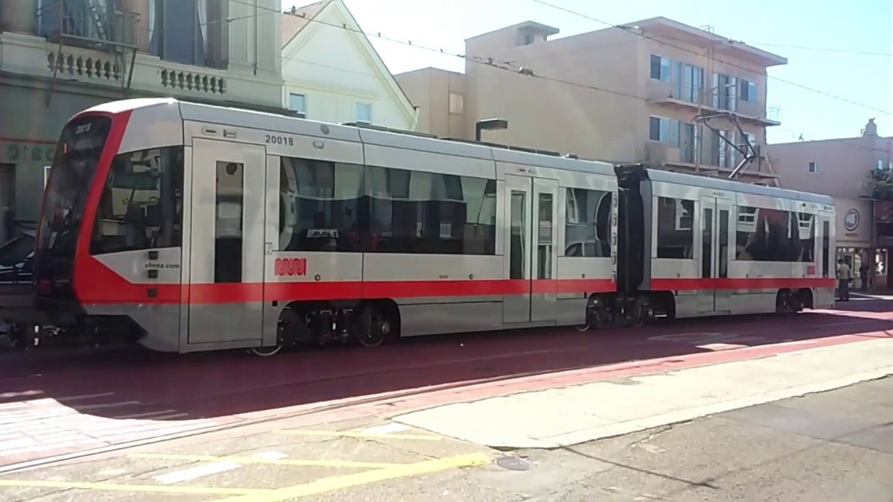 First LRV4! SF Muni 2016 Siemens S200 LRV4 #2001 in Testing - YouTube