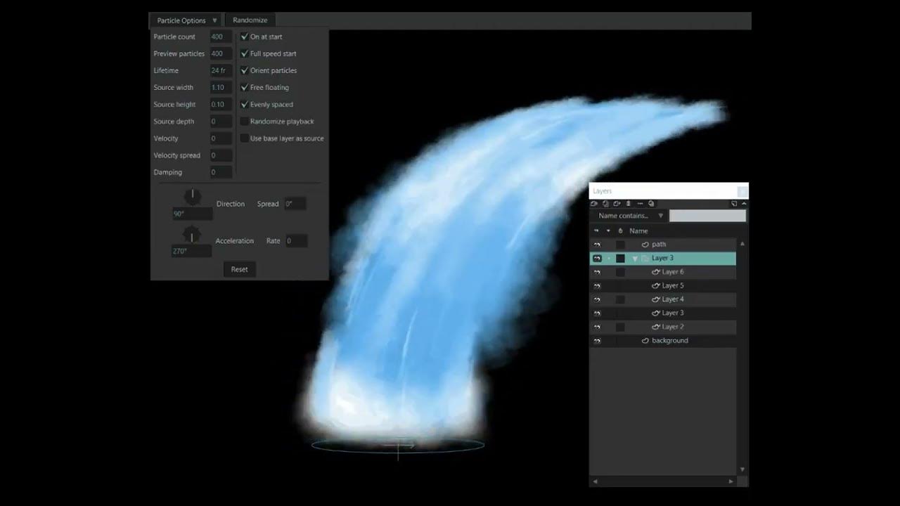 Waterfall made with Moho's powerful Particle system - YouTube