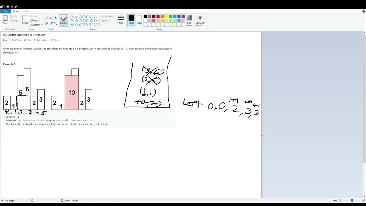 LeetCode 84. Largest Rectangle in Histogram - Python - YouTube