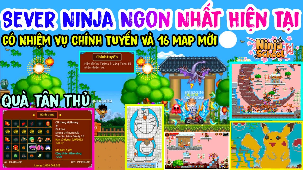 Ninja School Lậu Free | Sever Ngon Nhất Hiện Nay Có 16 Map Mới Cùng ...