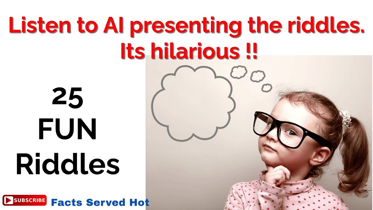 AI voices presenting 25 Riddles that play on English words. Very funny ...