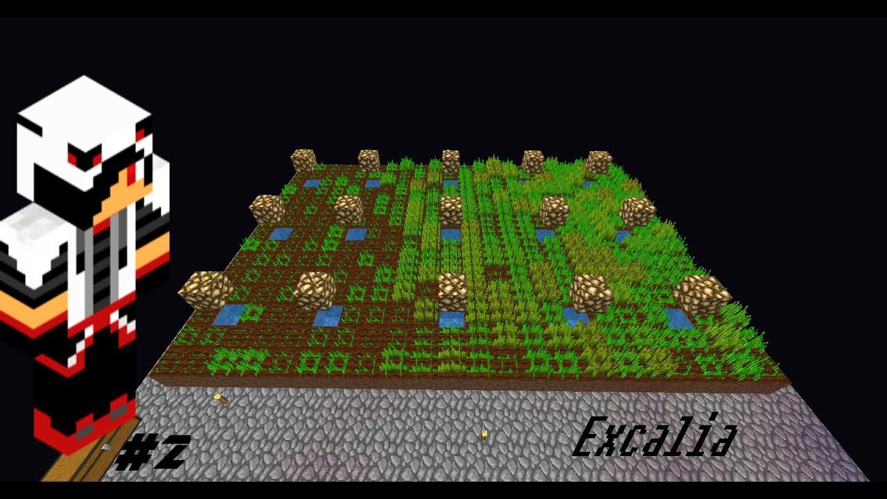 Minecraft Excalia #2 Déplacement de la farm a blé - YouTube