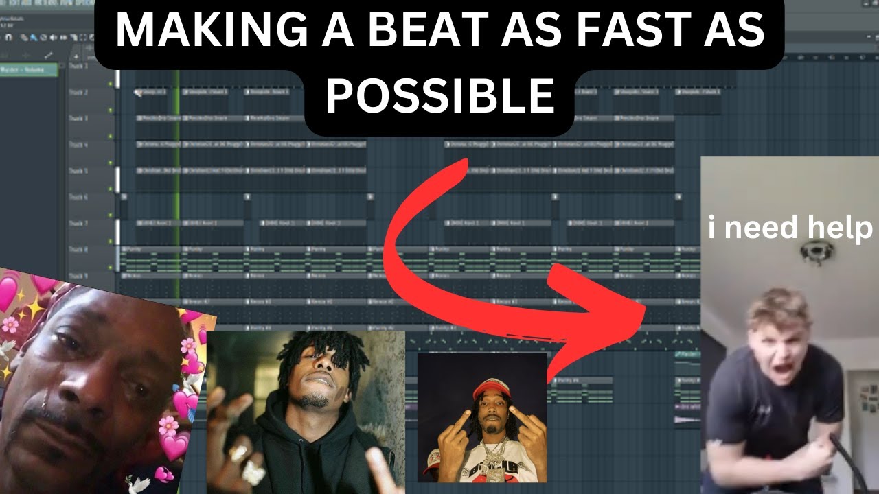 [CHALLENGE] Making a Beat from scratch + mix + mastering AS FAST AS ...
