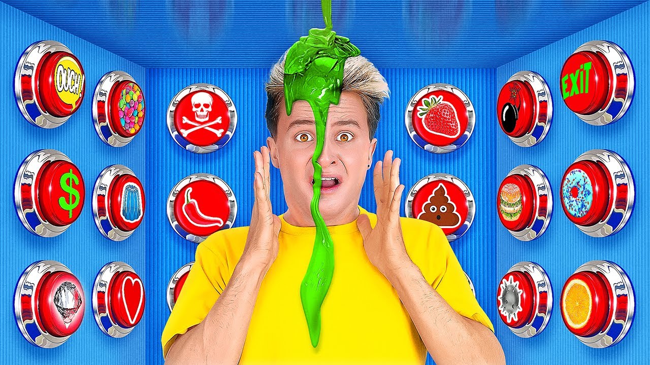 MYSTERY BUTTONS CHALLENGE || Only One Will Let You Escape! Cool ...