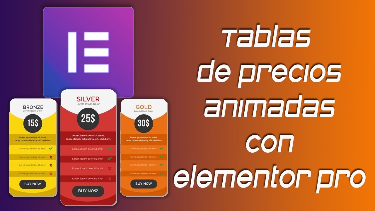Tablas de precios animadas con el flipbox de Elementor pro - YouTube