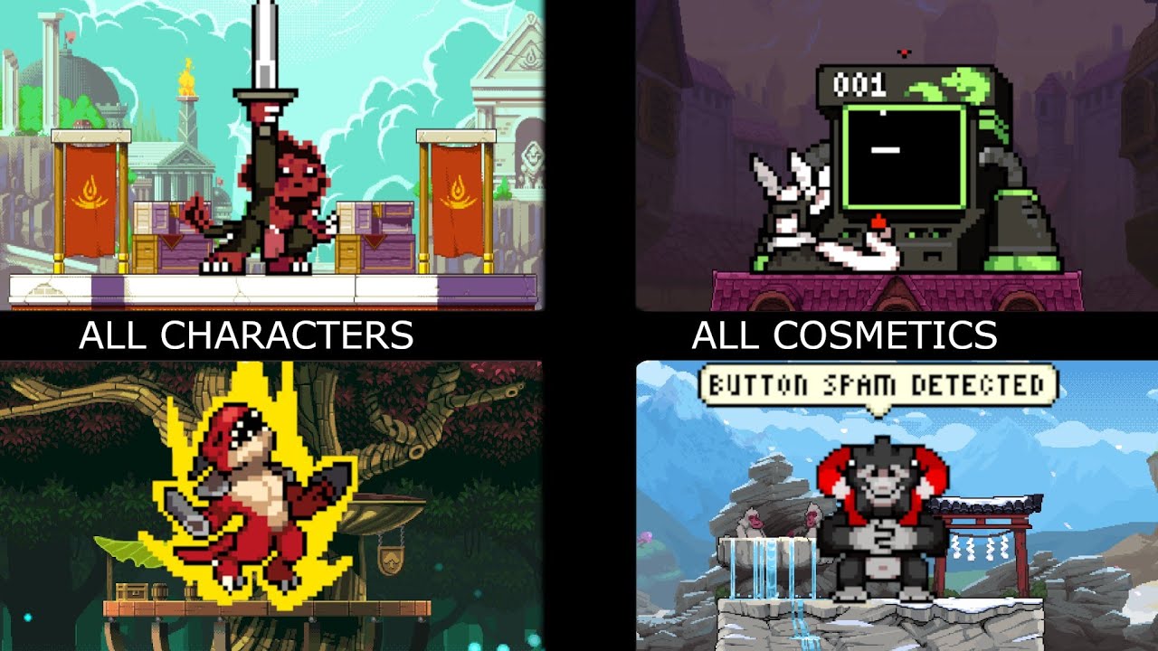 Every Cosmetic Skin in Rivals of Aether Explained - YouTube