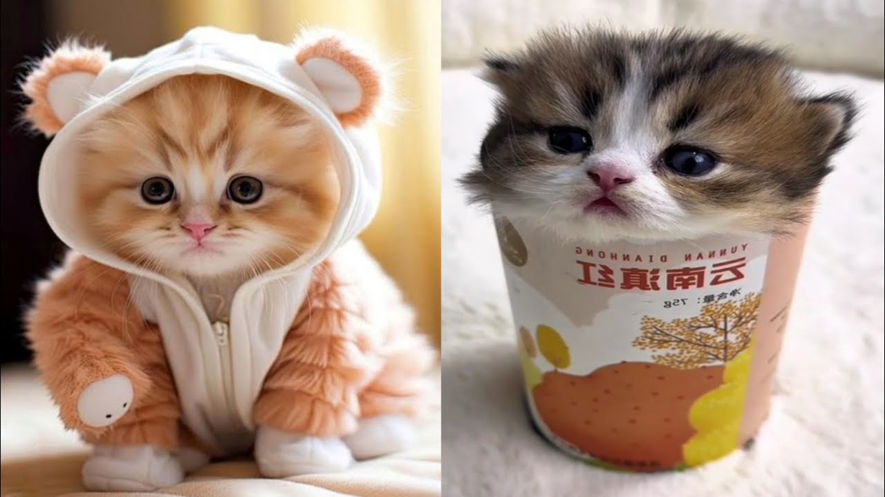 New Cute Baby Cat Sound😻 Cutest Baby Cat Playing Videos💖 - YouTube