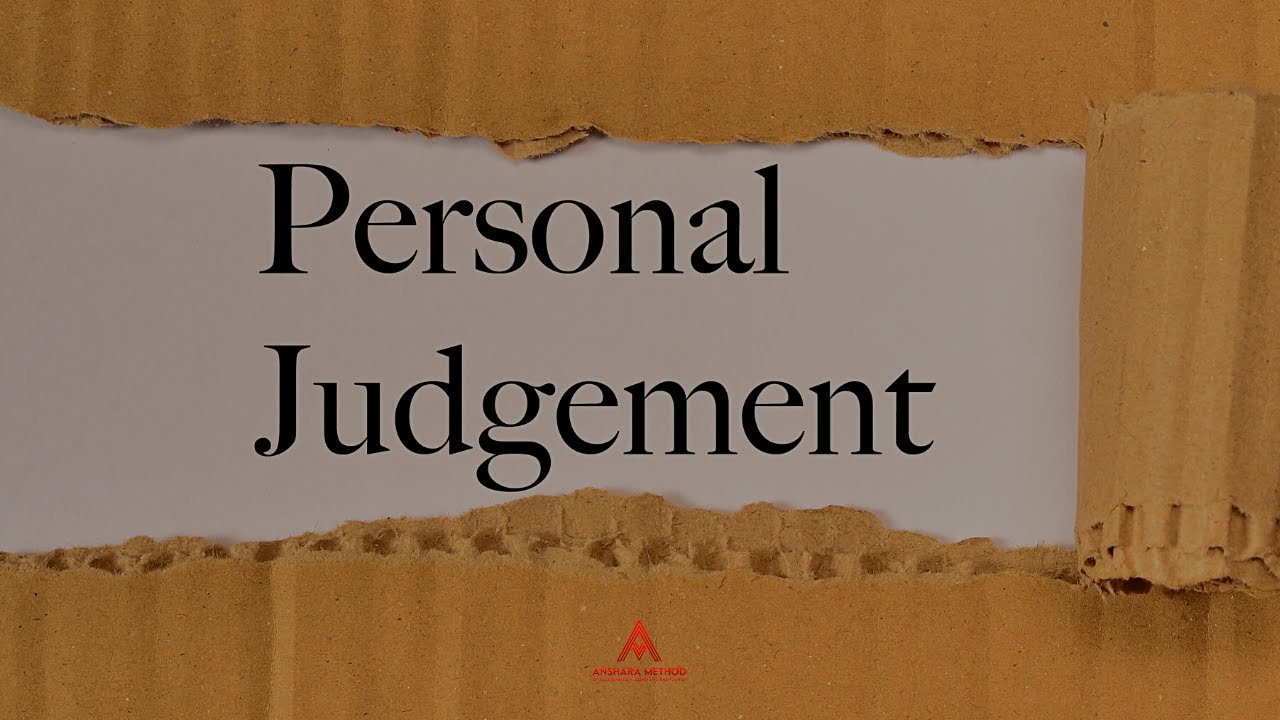 Personal Judgment - YouTube