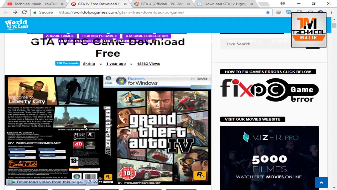 12MB How To Download & Install GTA 4 For PC Just in 12MB 100% Working ...