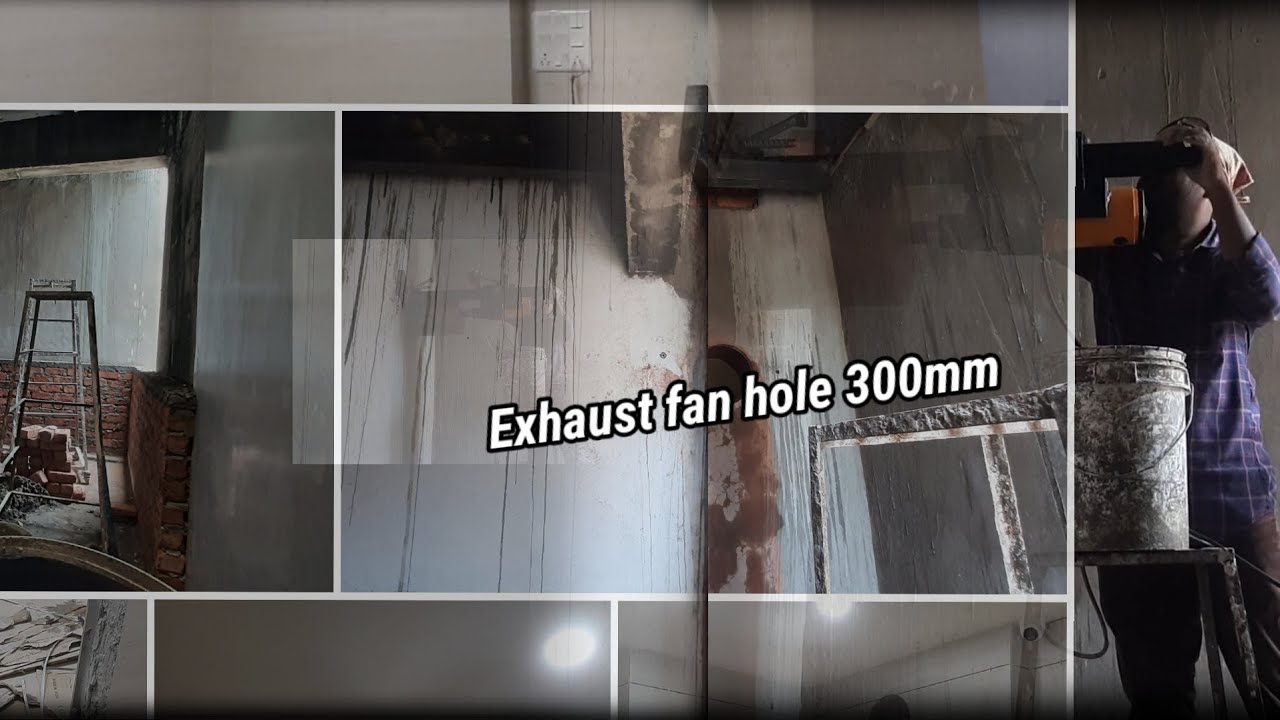 300mm Exhaust fan hole Attapur Hyderabad Raju 8885344400 - YouTube