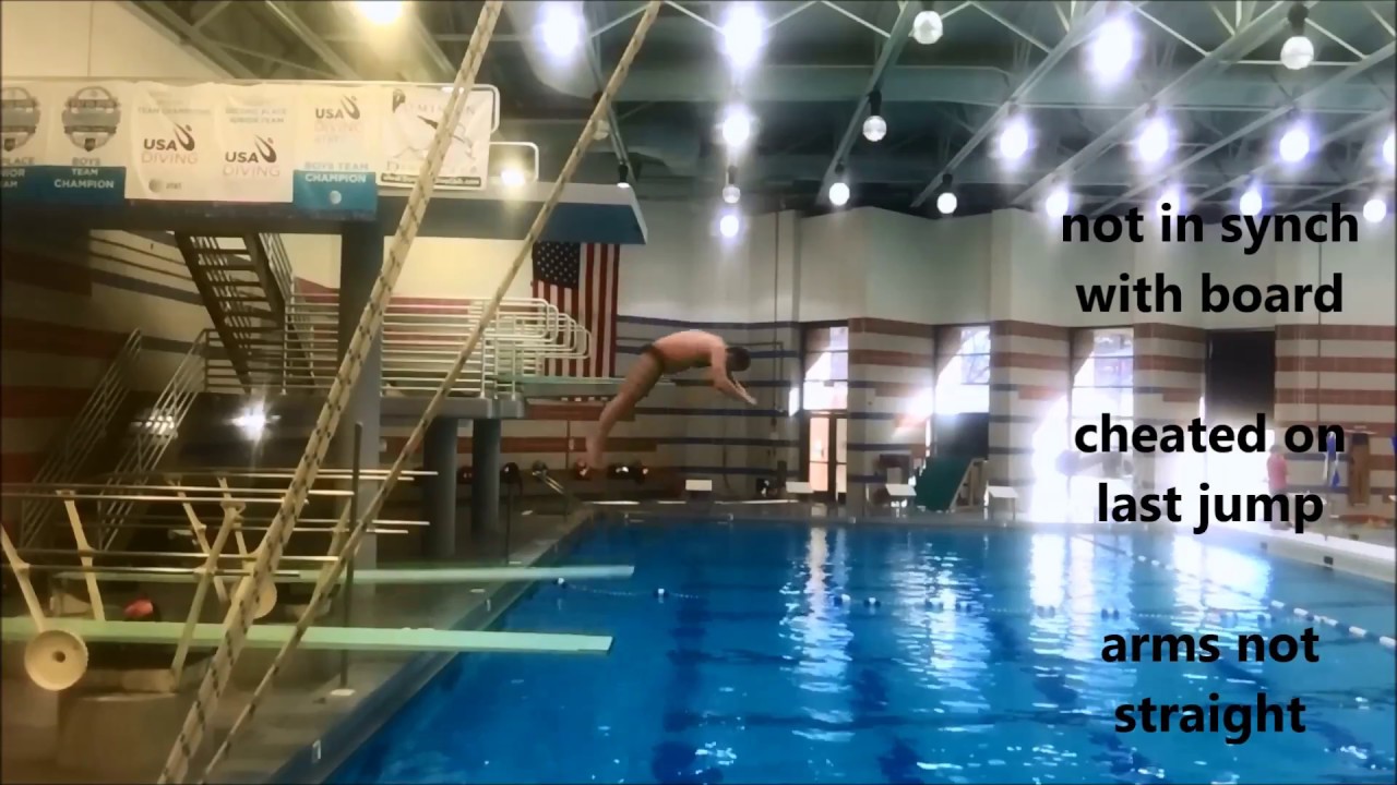 20171228 standing front dive practice - YouTube