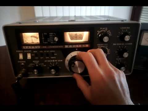 Yaesu FT-101 test radiohamit - YouTube
