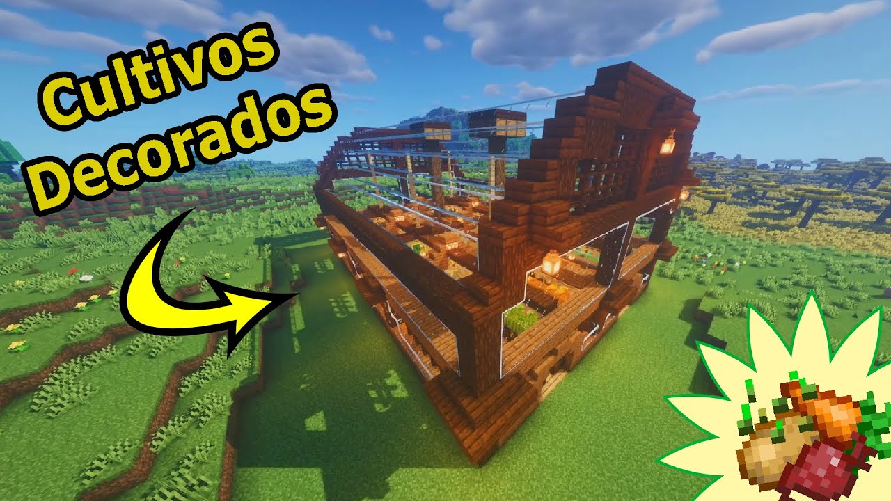 COMO HACER UN INVERNADERO PARA TU SURVIVAL | MINECRAFT - YouTube